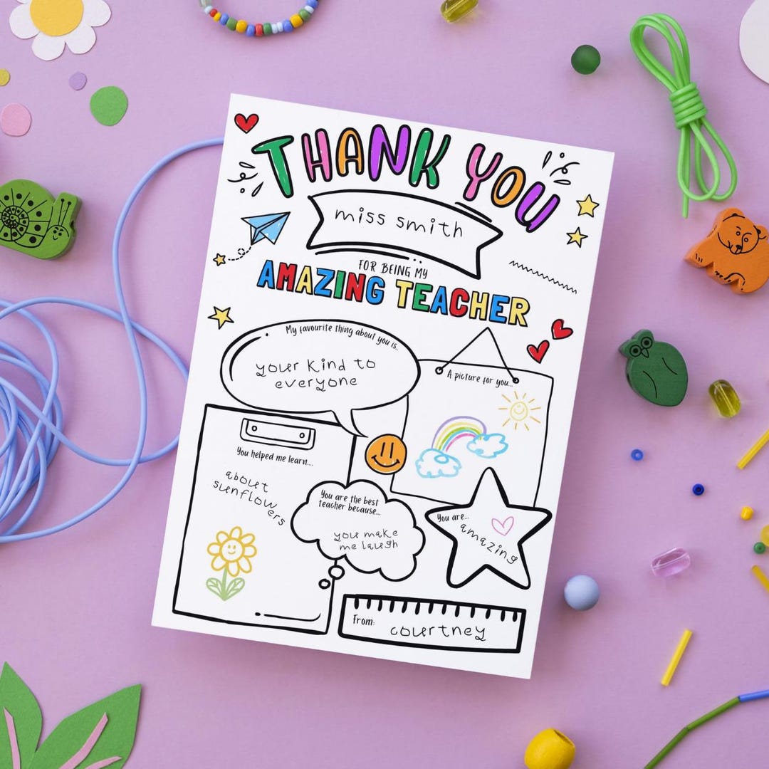 Teacher Appreciation | Printable Thank You Teacher Gift | Thank You ...