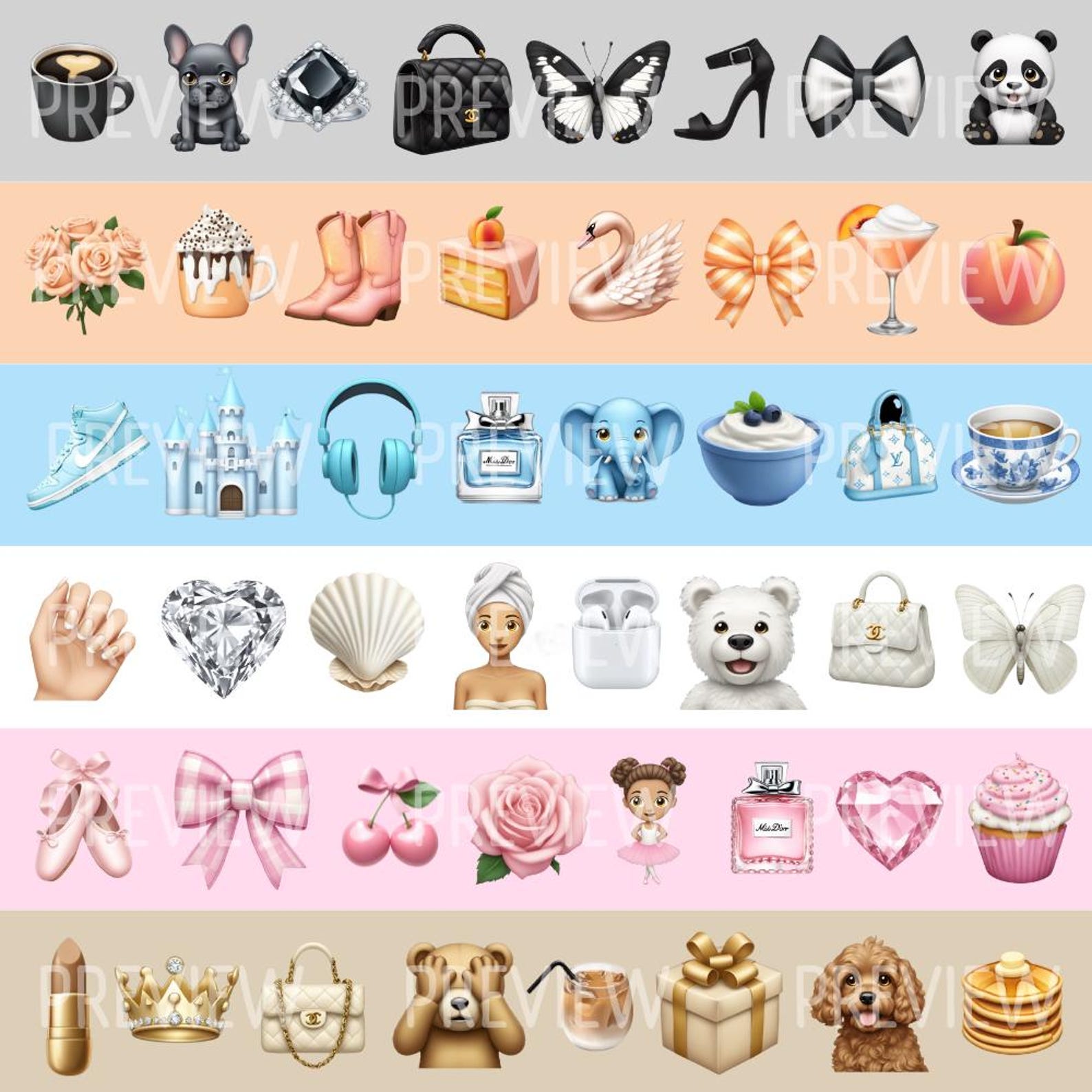 140+ Custom Emoji Sticker Pack | Ios18 Coloured Emoji Stickers | +150 ...