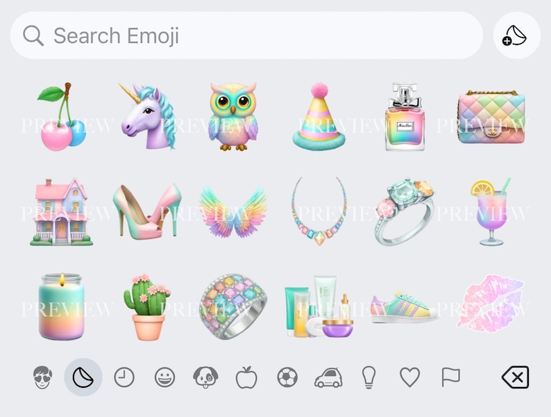 100+ Custom Emoji Sticker Pack | Pastel Emoji Stickers | Aesthetic ...