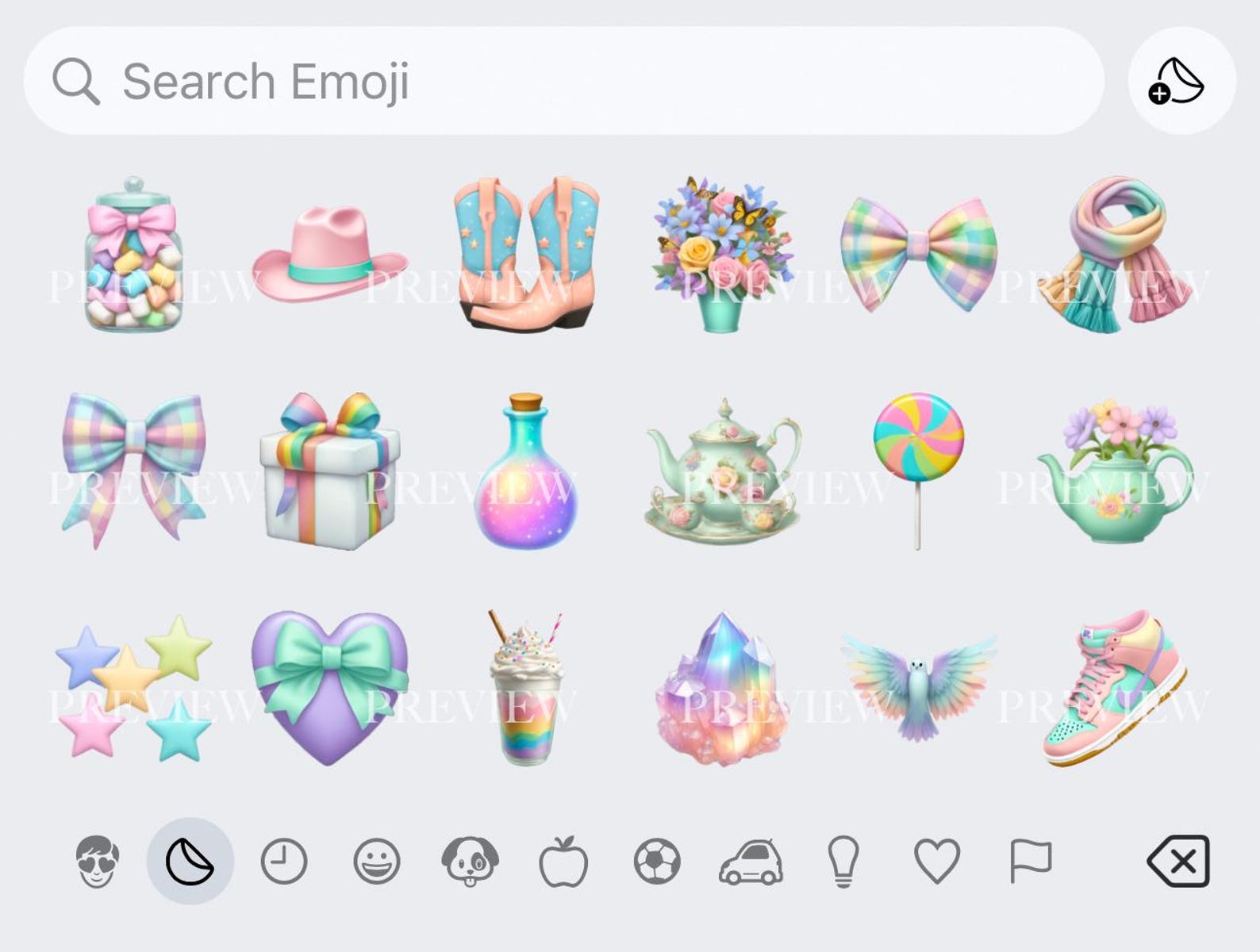 100+ Custom Emoji Sticker Pack | Pastel Emoji Stickers | Aesthetic ...