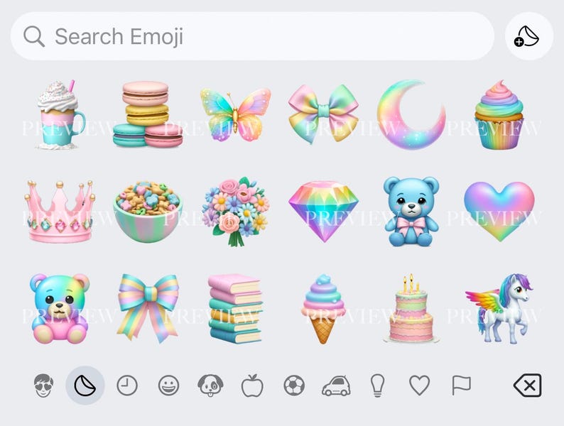100+ Custom Emoji Sticker Pack | Pastel Emoji Stickers | Aesthetic ...