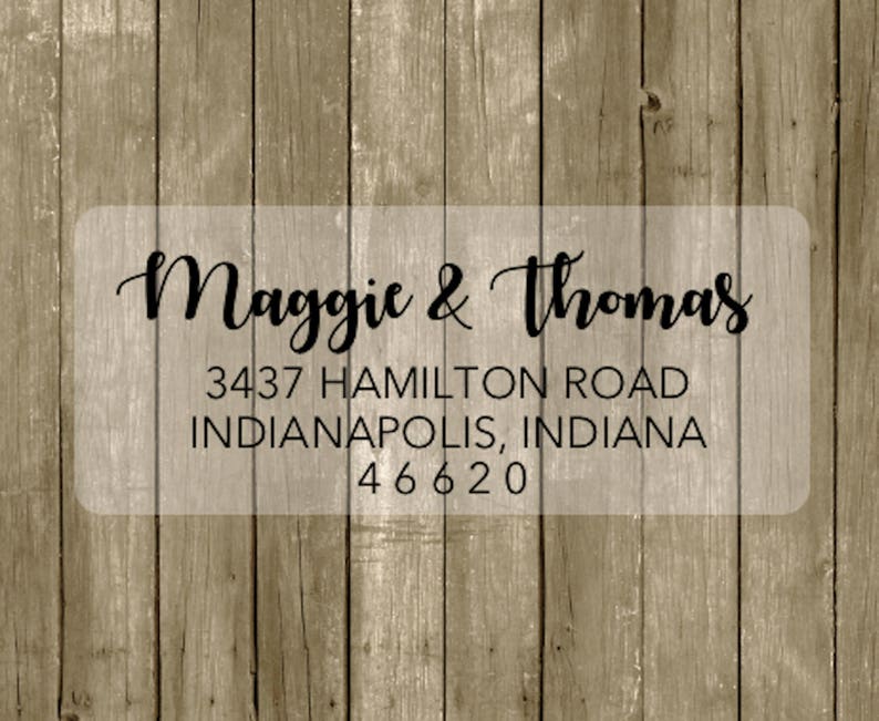 Guest Address Labels, Printed - Custom Individual Guest Address Labels ...