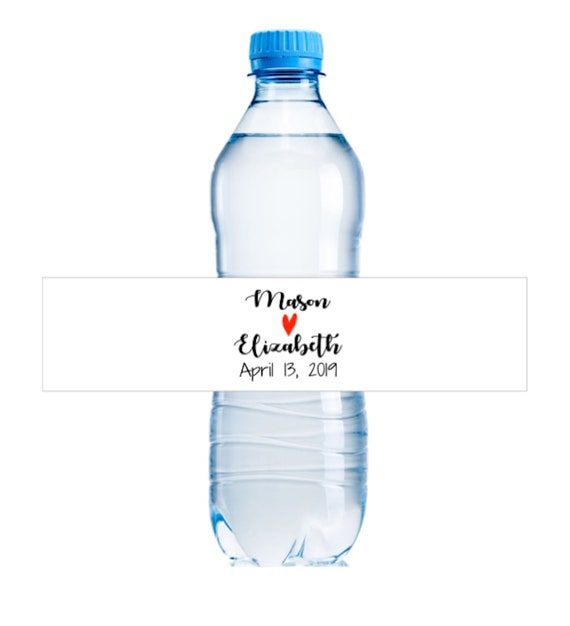Digital Water Bottle Labels Digital File Custom Water | Etsy