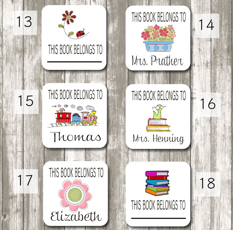 Teacher Gift This Book Belongs to Label Stickers 2 X - Etsy