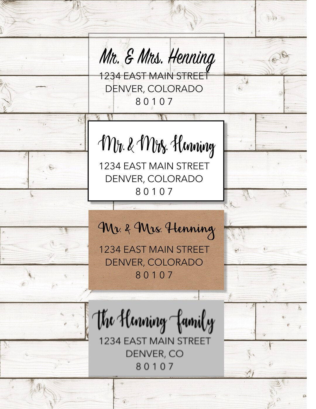 2"x4" Custom Individual Guest Address Labels 10 Labels/sheet - Etsy