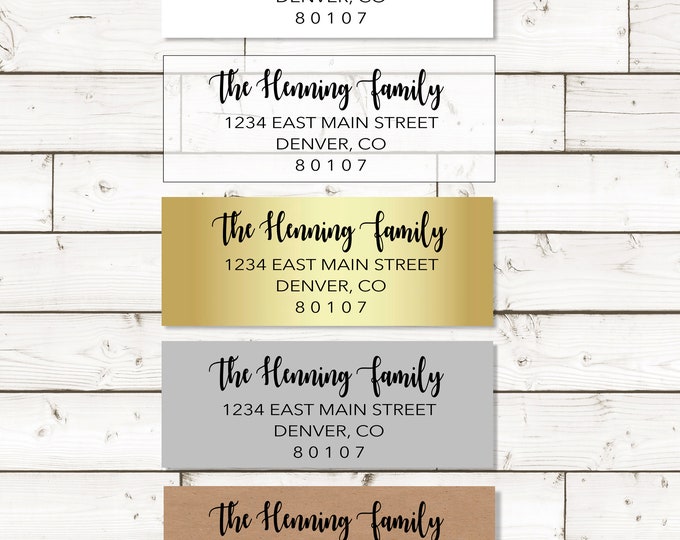 Christmas Labels Custom Individual Guest Address Labels 1 X 2 5/8 - Etsy