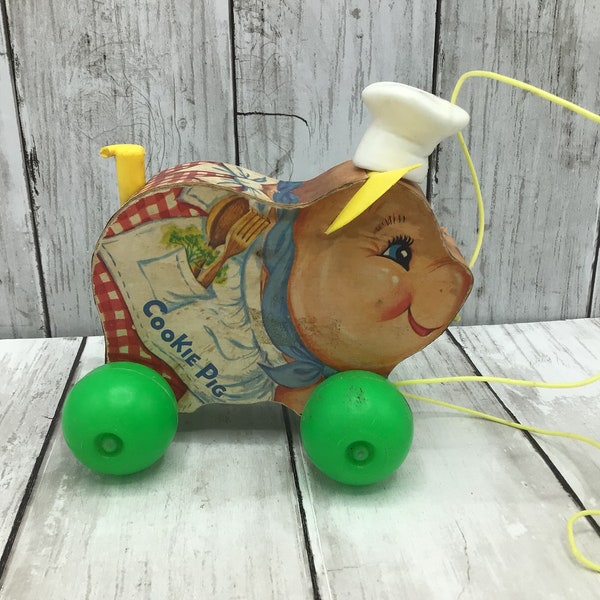 Pig Pull Toy - Etsy