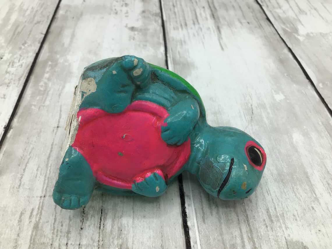 Vintage 1960s Turtle Bank Vintage Japan Chalkware Turtle - Etsy
