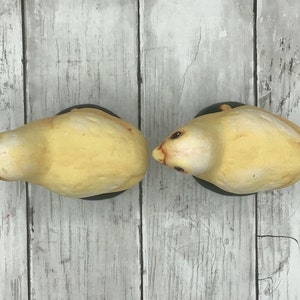 Vintage Painted Chicks, Pair of Pottery Chicks, Spring Decor, Vintage ...