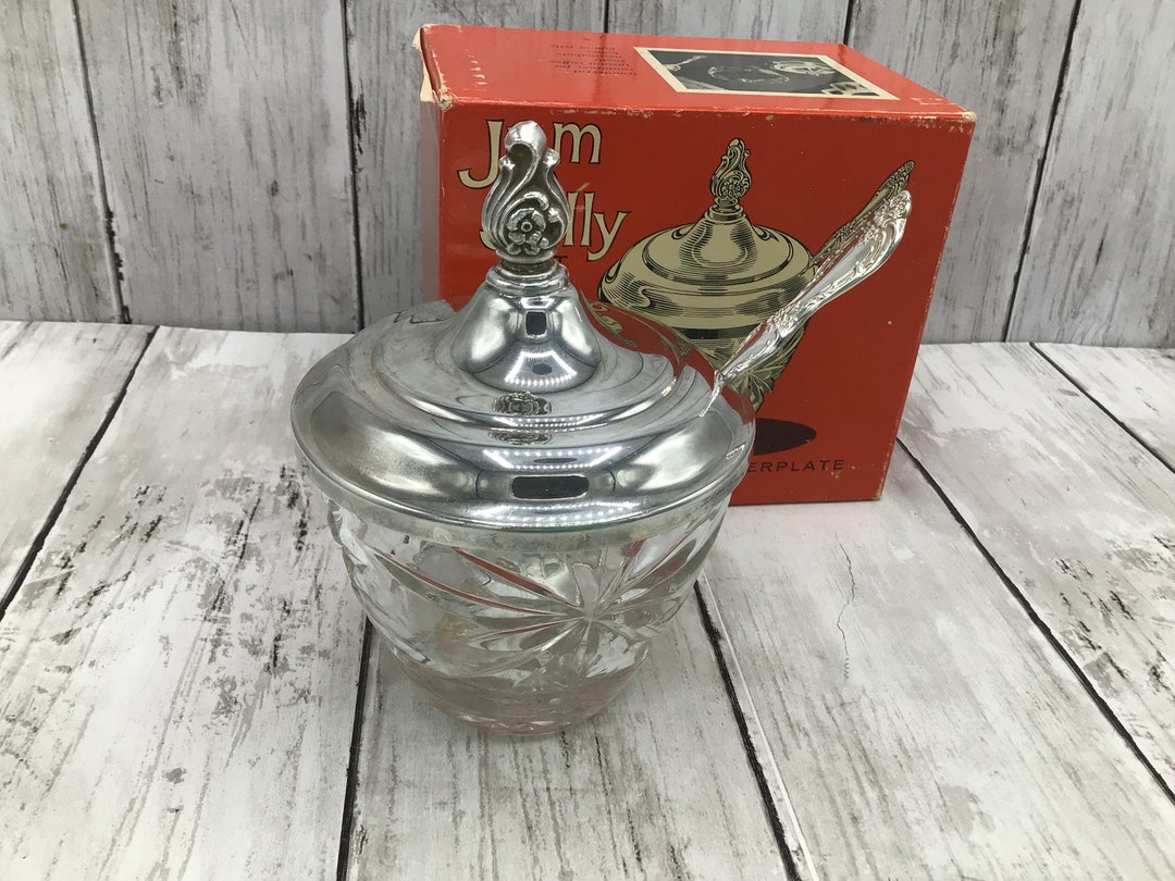 Vintage Jam N Jelly Set, Wm Rogers Silverplate Jam Set in Box, Vintage ...