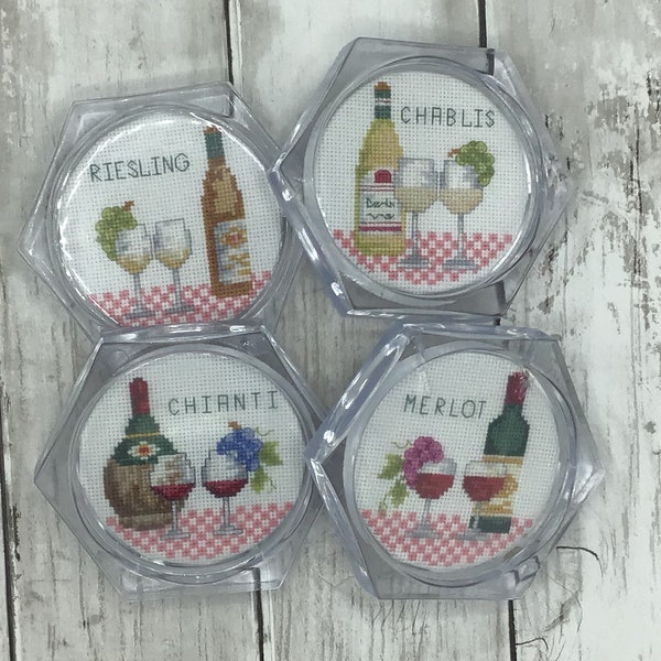 Cross Stitch Coaster - Etsy