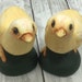 Vintage Painted Chicks, Pair of Pottery Chicks, Spring Decor, Vintage ...