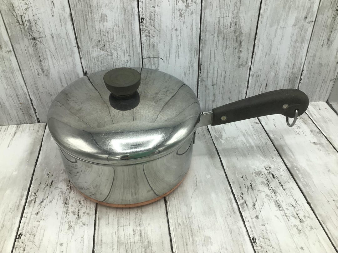 Copper Clad Bottom Revere Ware 2 Qt Saucepan, Vintage Revere Ware ...