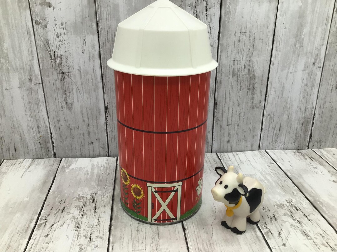 Fisher Price Silo 1968 1986, Fisher Price Cow and Silo, Vintage Farm ...