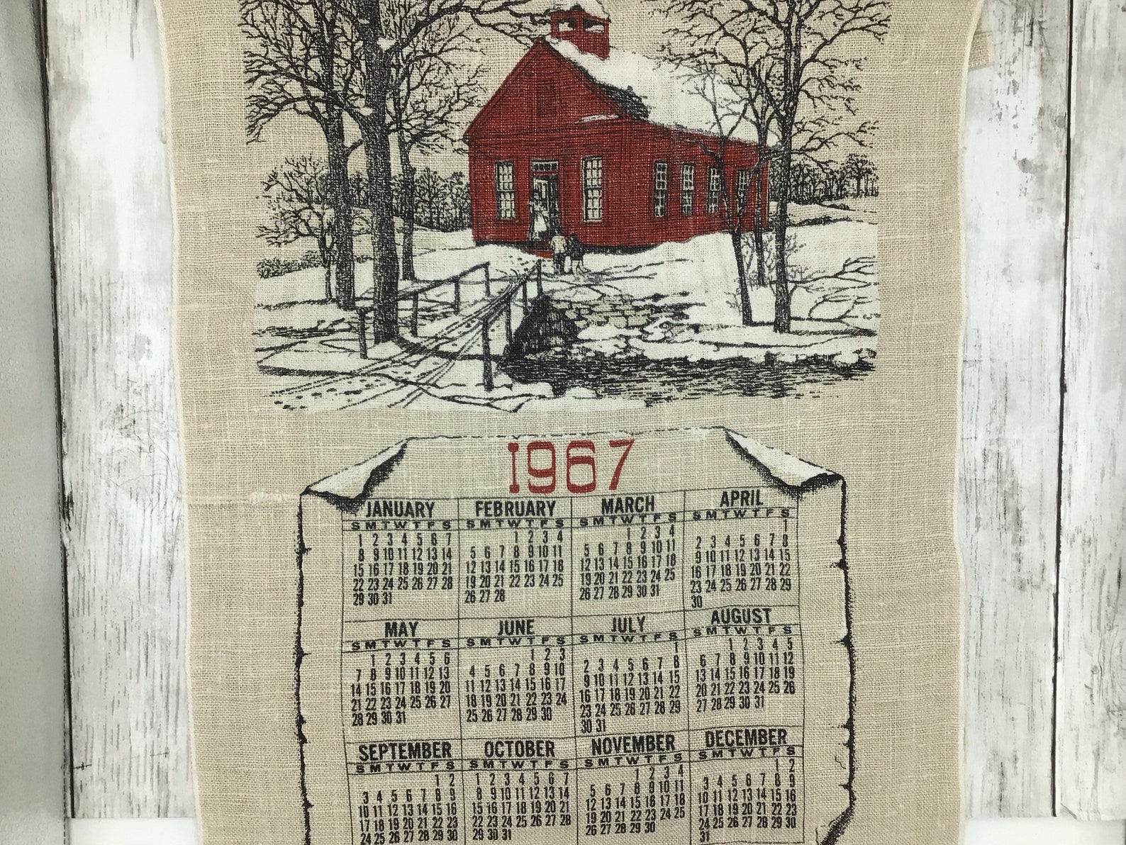 Vintage Kitchen Calendar Towels 1960s Calendar Towels 70s - Etsy