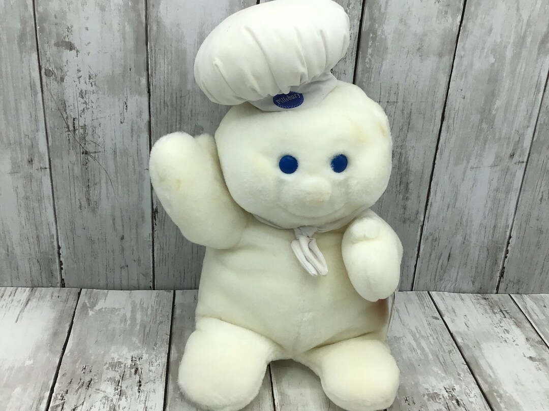 Vintage Poppin Fresh Stuffed Puppet, Vintage Pillsbury Doughboy, 1987 ...