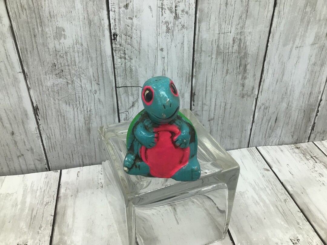 Vintage 1960s Turtle Bank, Vintage Japan Chalkware Turtle Bank, Small ...