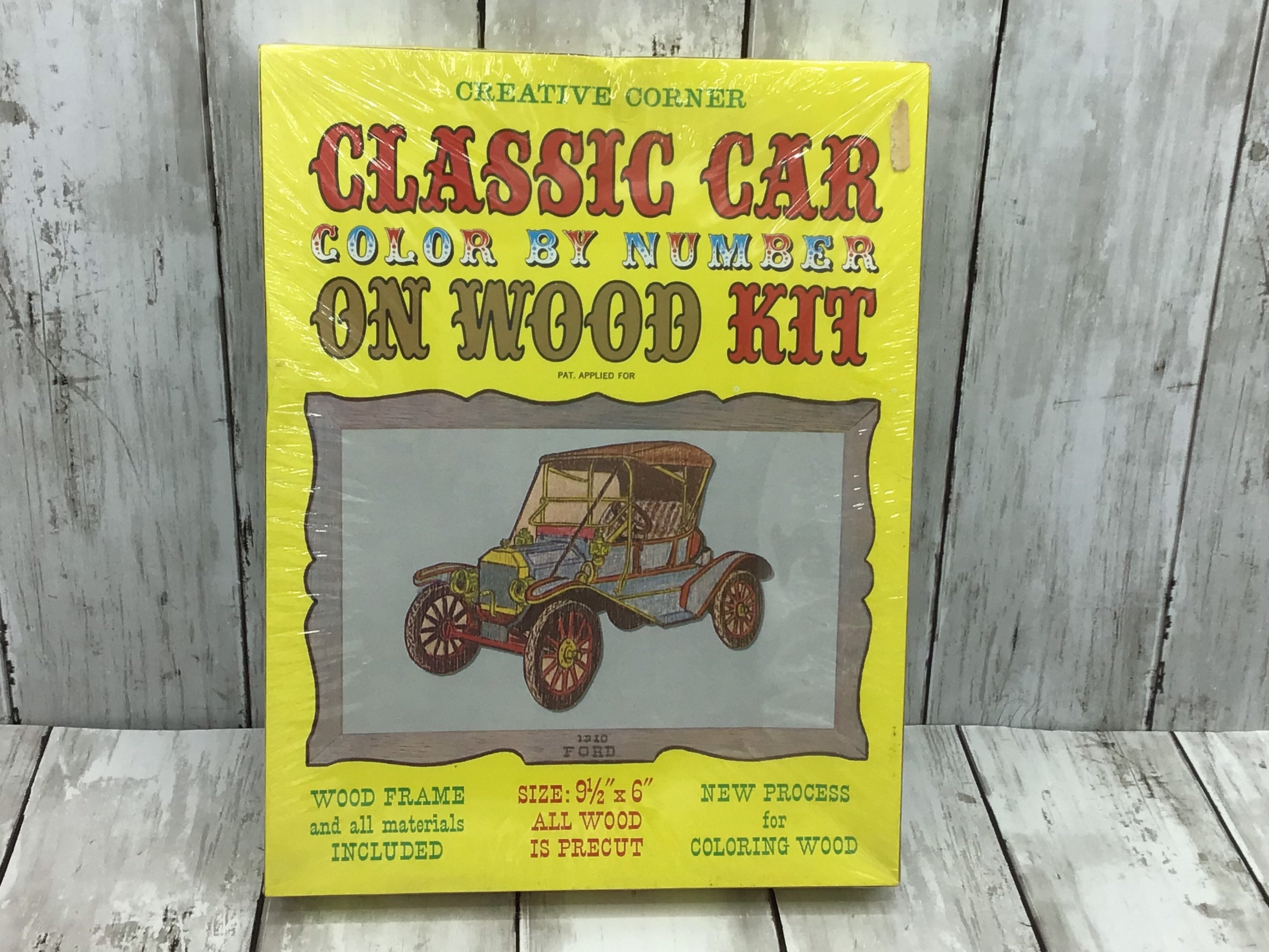 Classic Car Wood Kit Color by Number Car Kit Creative Corner - Etsy