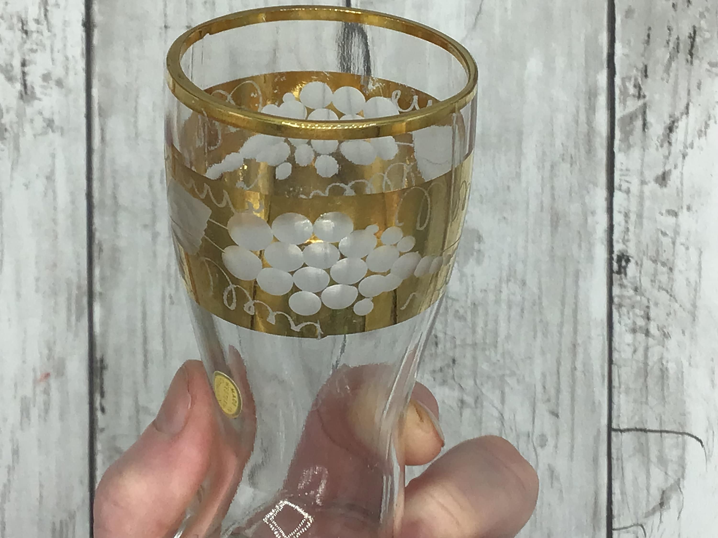 Vintage Glass Boot With Gold Trim Western Germany Glass Boot - Etsy