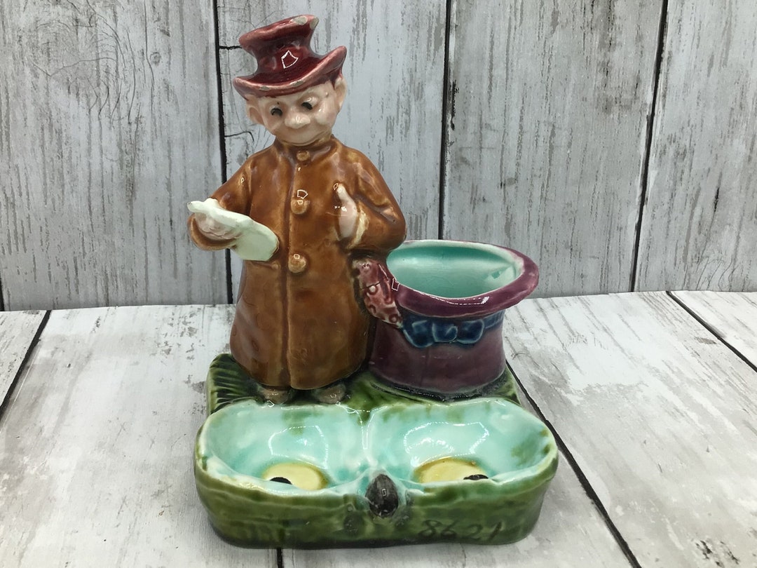 Vintage Match Holder Striker, Ceramic Pipe Holder, Hobo Ceramic Match ...