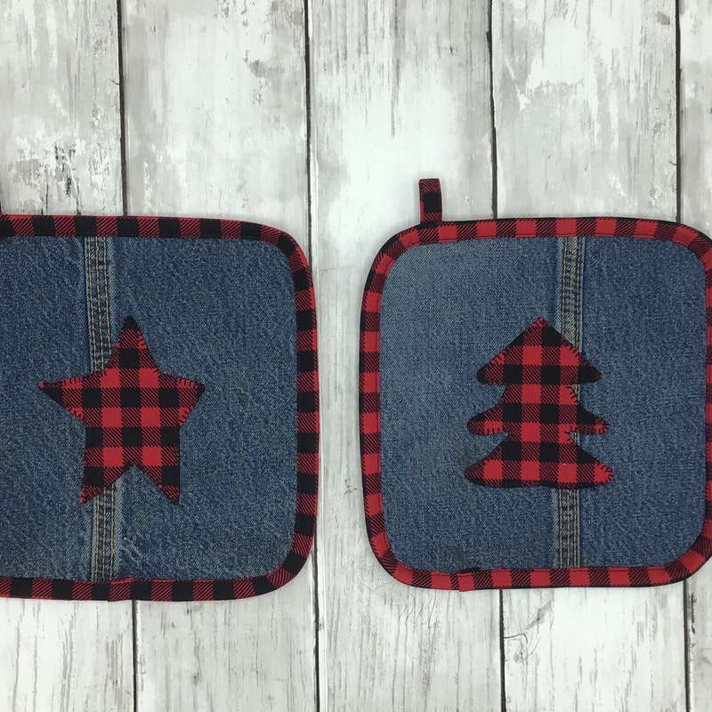 Denim Pot Holders - Etsy
