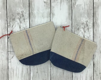 Vintage Grain Sack Decorative Pouch - Etsy