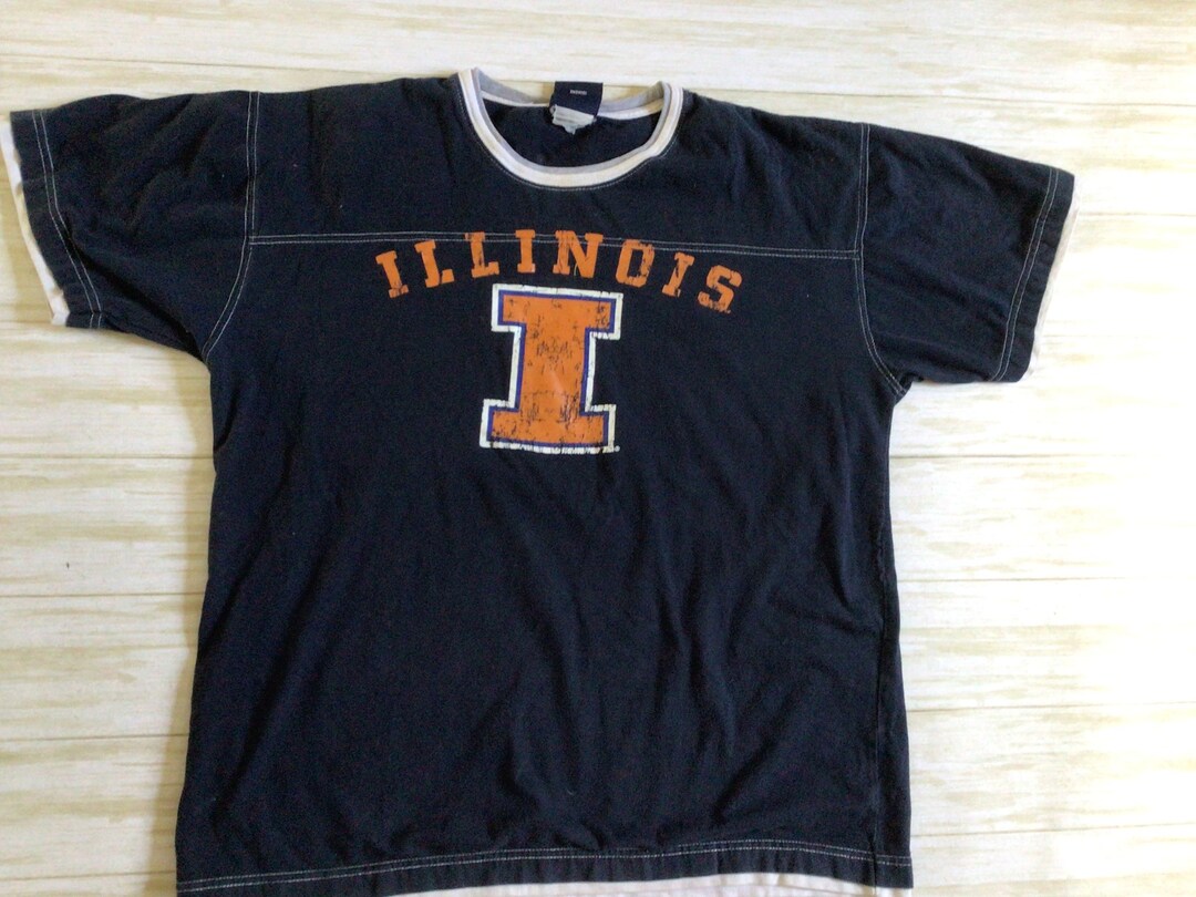 Vintage U of I T-shirt, University of Illinois Vintage Jersey, Vintage ...