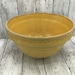 Yellow Ware Pottery Bowl, Yellow Sun Burst Stoneware Mixing Bowl ...