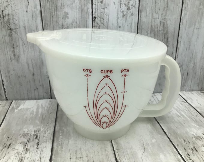 Vintage Tupperware 2 Quart Measure Pitcher With Lid, Tupperware Mix-n ...