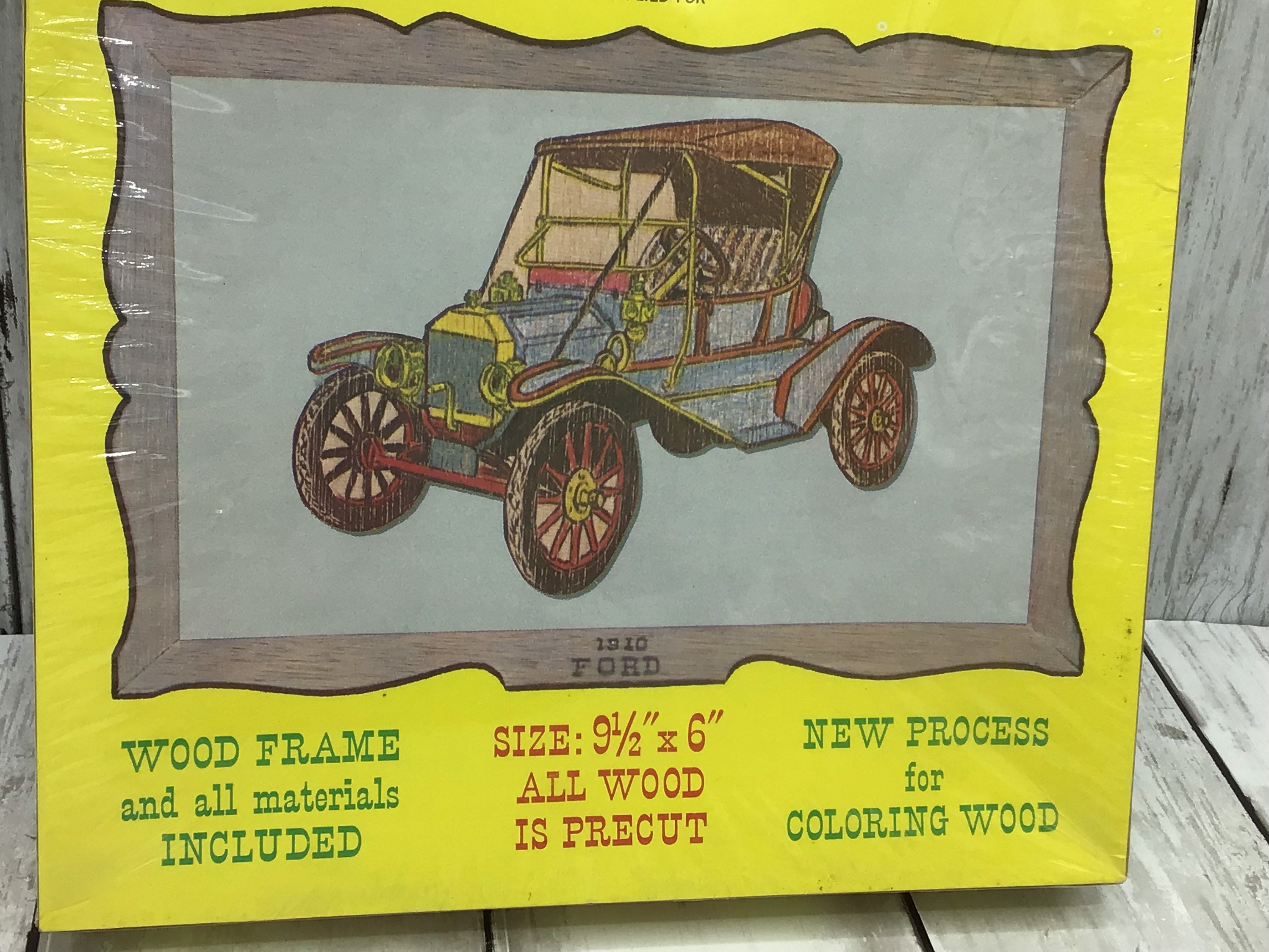 Classic Car Wood Kit Color by Number Car Kit Creative Corner - Etsy