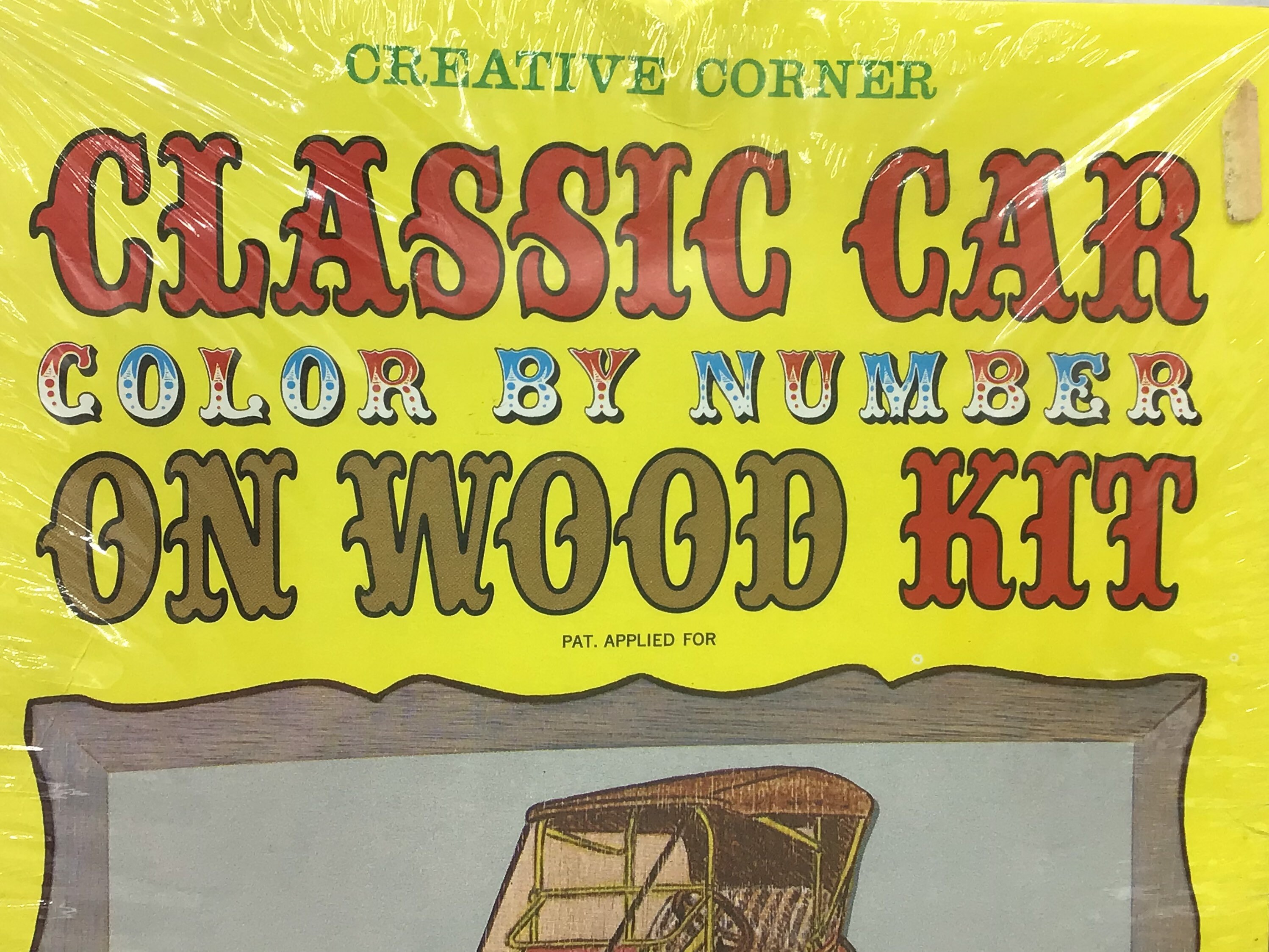 Classic Car Wood Kit Color by Number Car Kit Creative Corner - Etsy