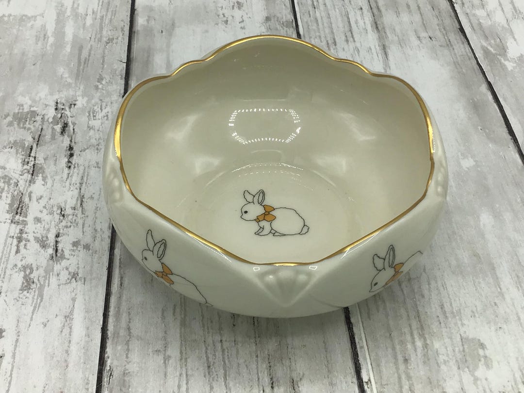 Vintage Pickard China Bowl, Ceramic Bunny Rabbit Easter Bowl, Easter ...