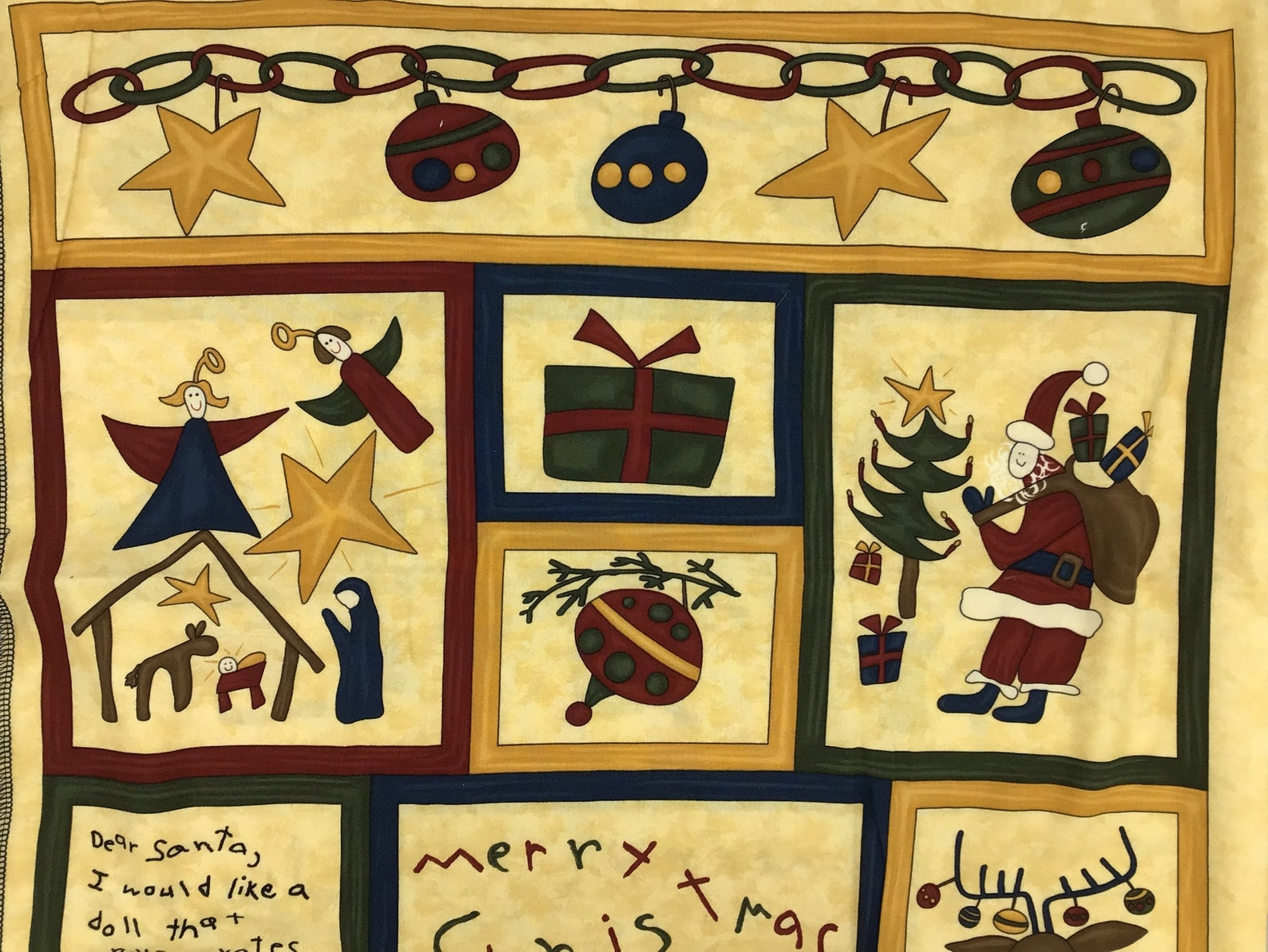 Sandy Gervais Dear Santa Panel, Moda Christmas Panel, Dear Santa Moda ...