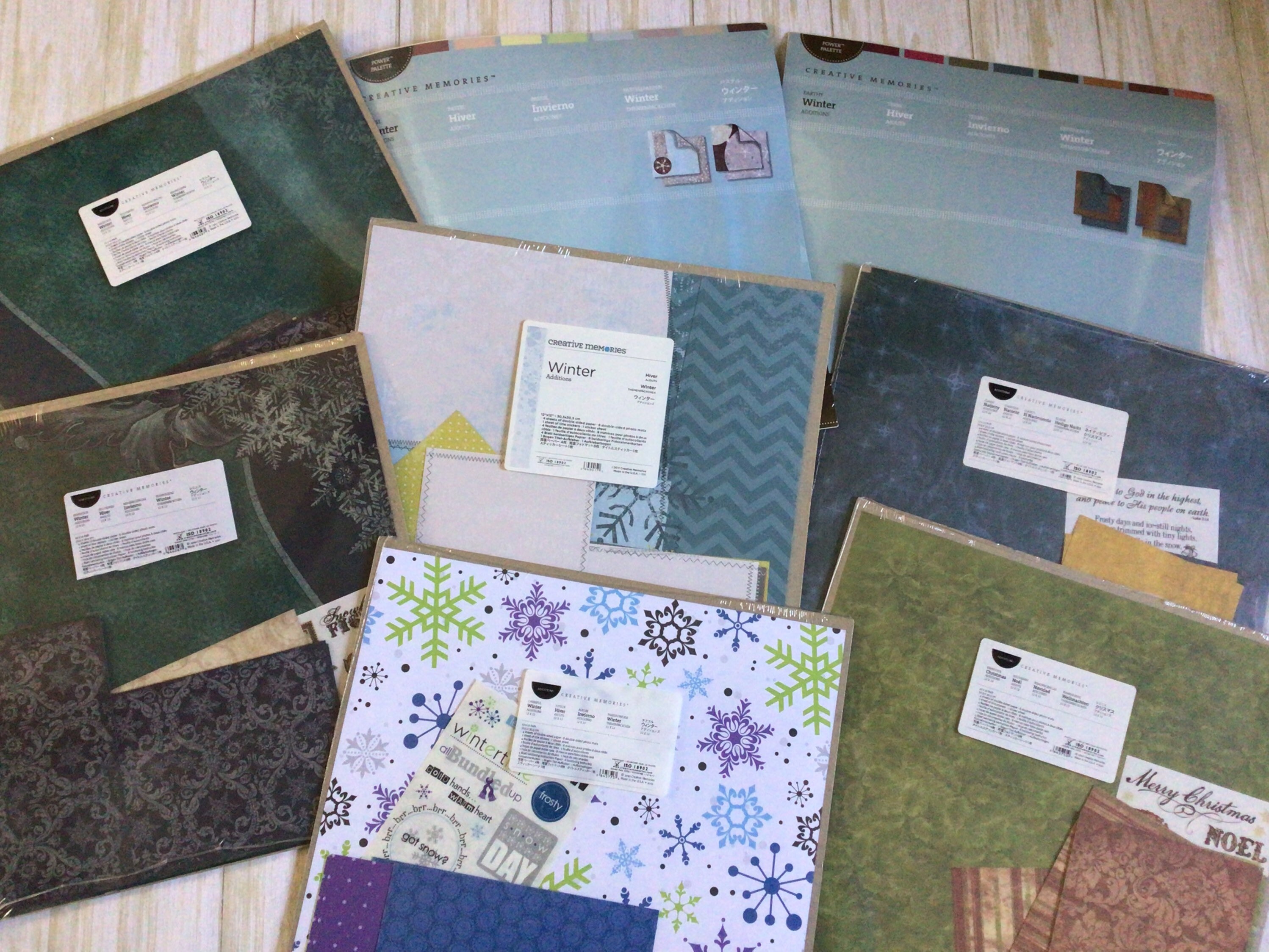 Creative Memories Winter 12x12 Scrapbook Paper, Scrapbook Paper Pack ...
