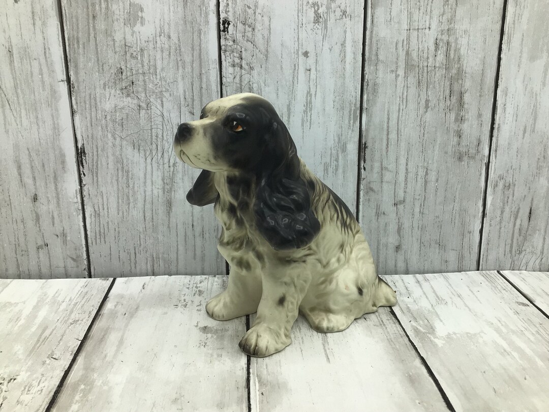 Vintage Ceramic Dog, Cocker Spaniel Ceramic Figurine, Dog Lover Gift ...