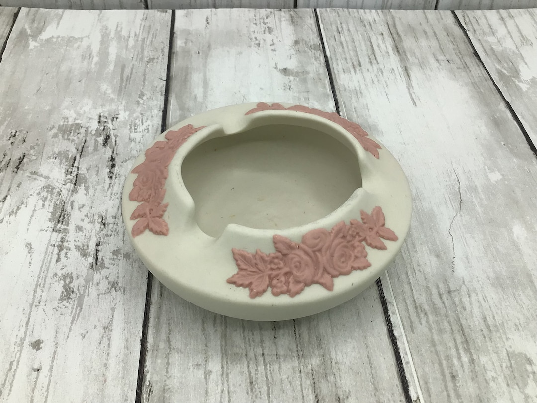 Vintage Ashtray, E Canada Art Pottery, Jasperware Pottery Ashtray ...