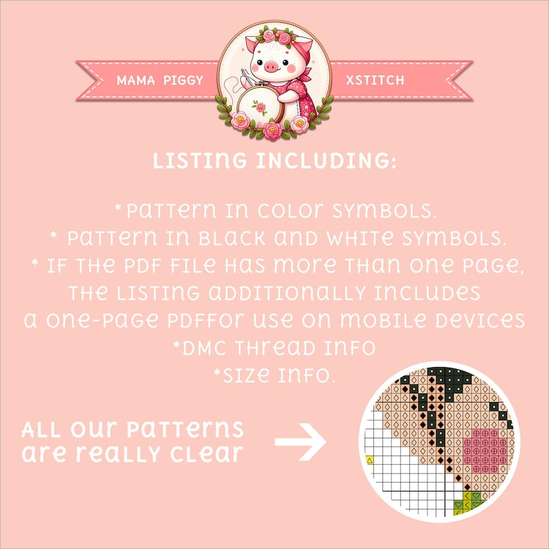 Cross Stitch Pattern Tropical Plants - Flowers Xstitch Chart - Leaves Embroidery Pattern - for ...