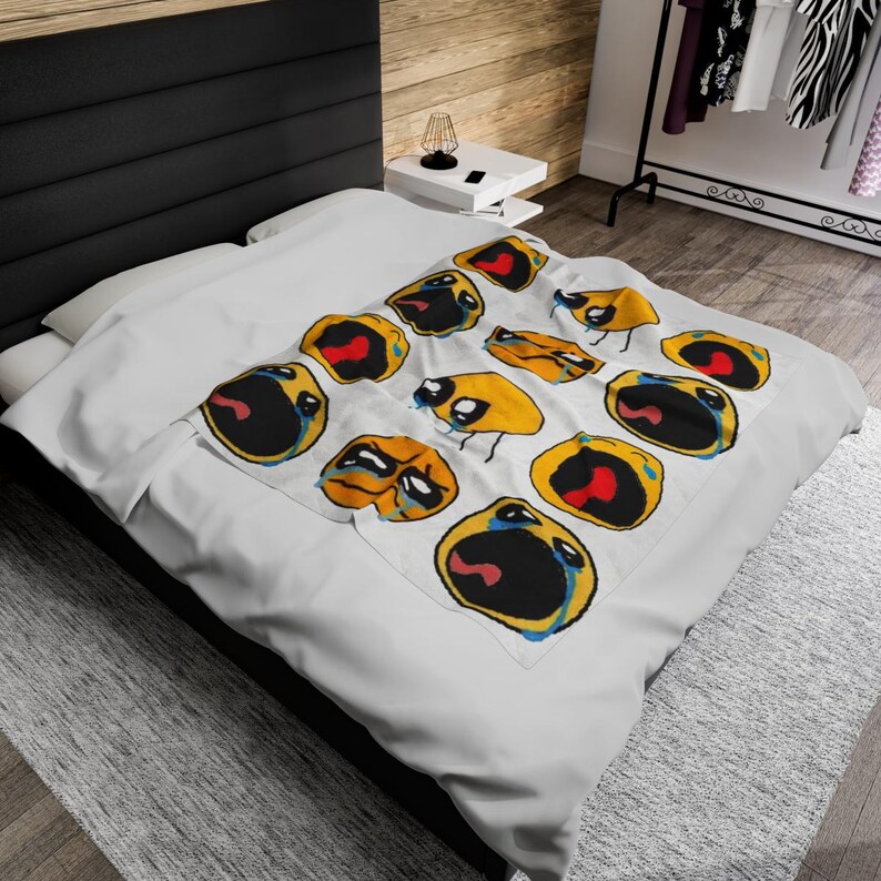 Crying Twitter Meme Velveteen Plush Blanket, Cozy Gift for Friends ...