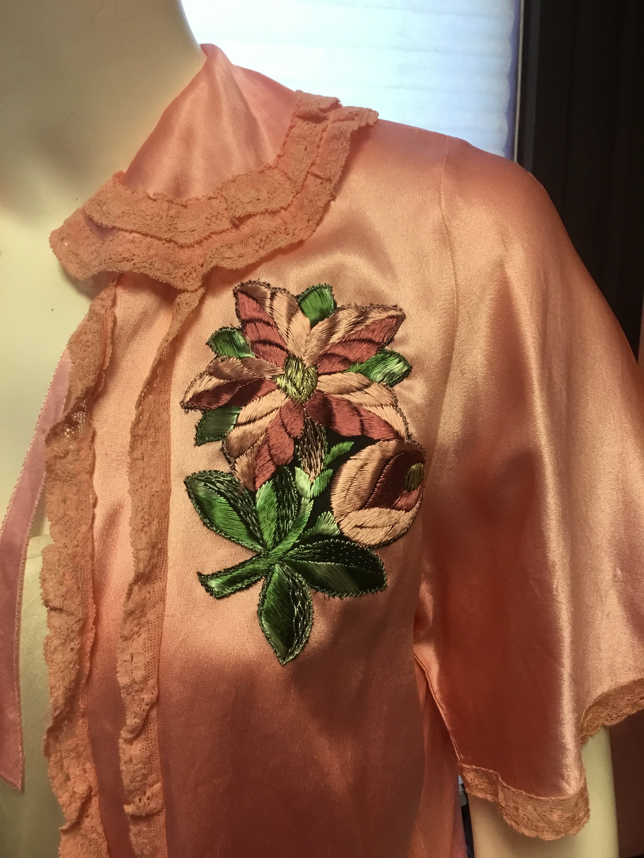 Antique Boudoir Jacket, One of a Kind, Bellasoiree Original, Hand Dyed ...