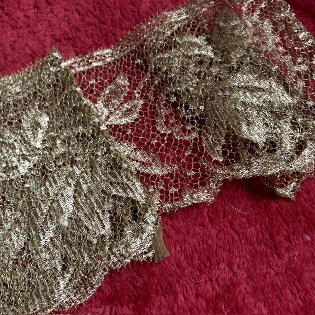 Antique Wide Metallic Lace Trim French 19thc Wide 4 1/2 by the Yard - Etsy