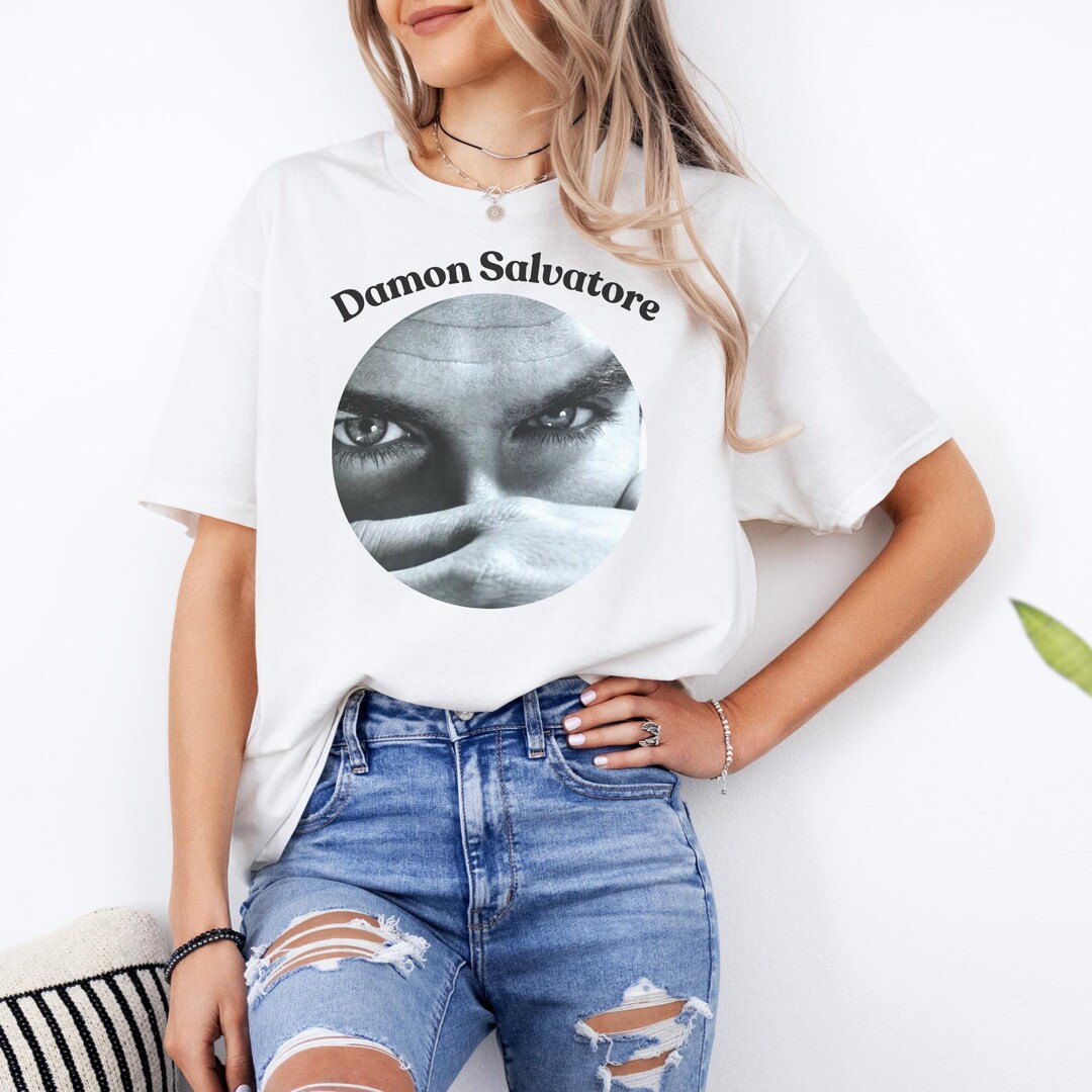 DAMON SALVATORE Retro Shirt, Damon Salvatore Bootleg T-shirt, Vintage ...