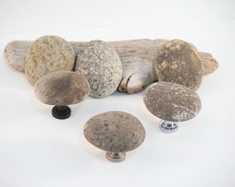 Set of 10 Sliced Stone Tile Cabinet Knobs Choose Your Hardware - Etsy