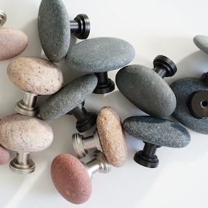 Use Your Special Stones for Custom Cabinet Knobs - Etsy