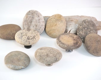 Set of 10 Sliced Stone Tile Cabinet Knobs Choose Your Hardware - Etsy