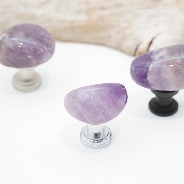 Amethyst Drawer Pulls - Etsy