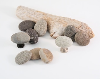 Set of 10 Sliced Stone Tile Cabinet Knobs Choose Your Hardware - Etsy