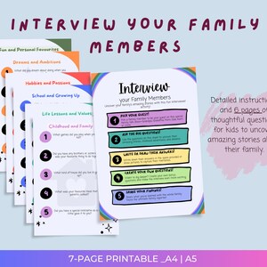 Fun Family Interview Activity for Kids Family Bonding Activity Family ...