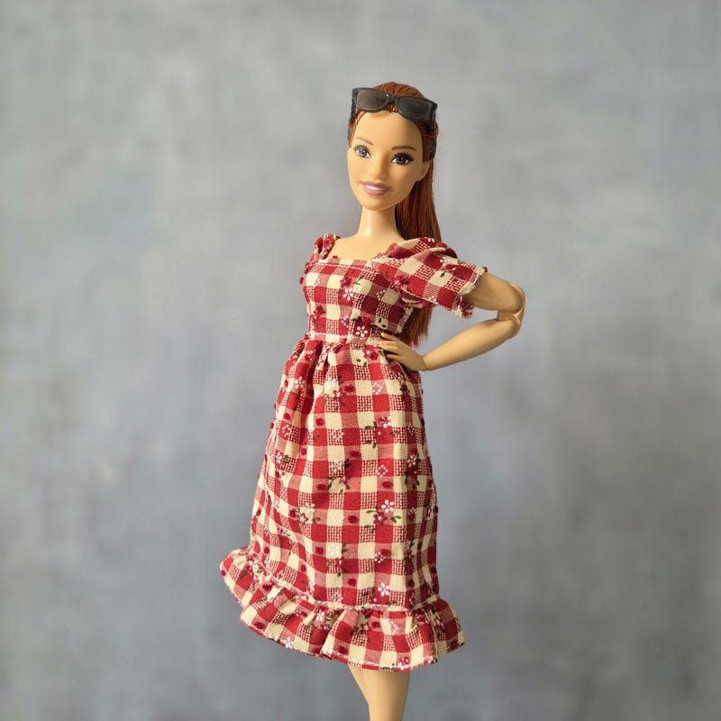 Barbie Plaid Dress - Etsy
