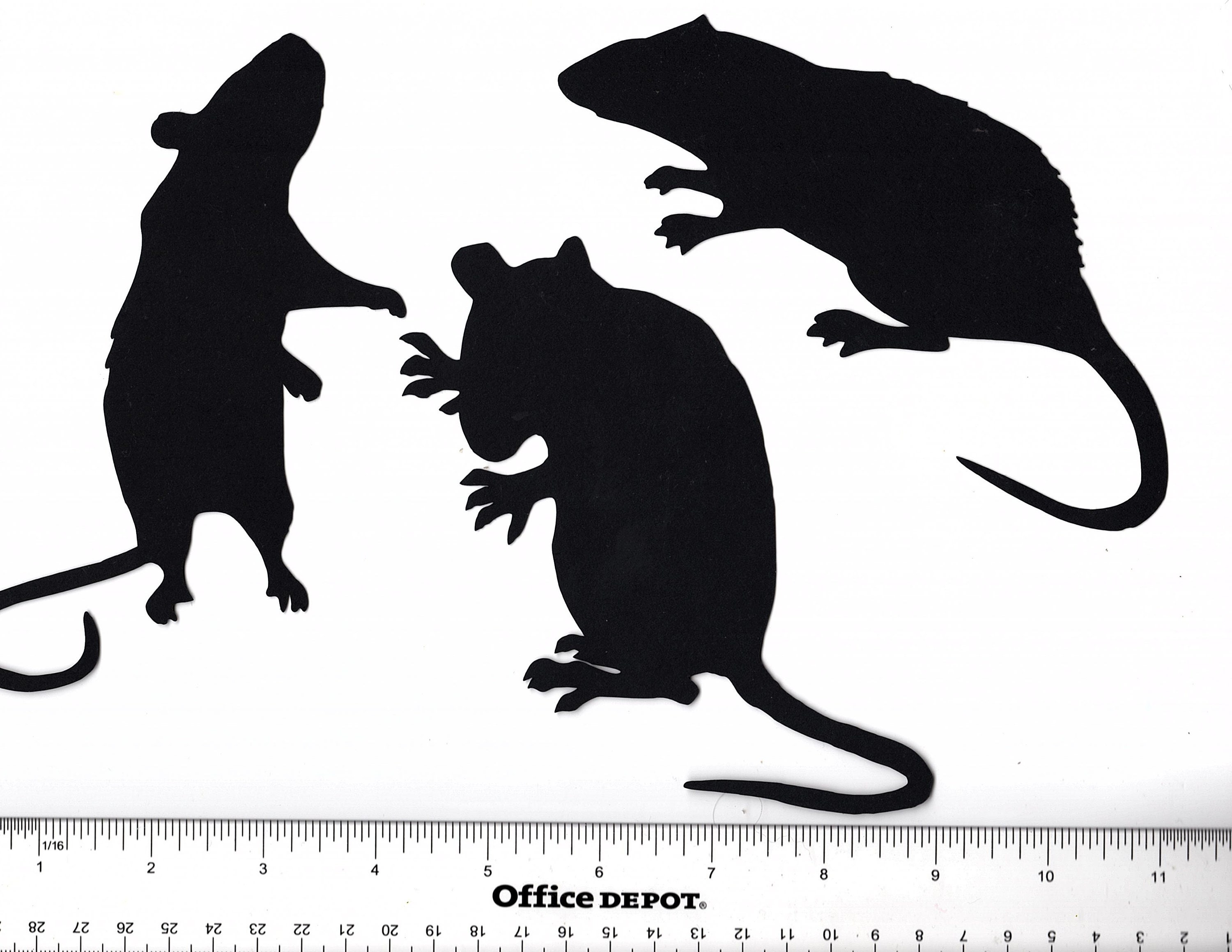 Halloween Paper Silouettes Cutouts