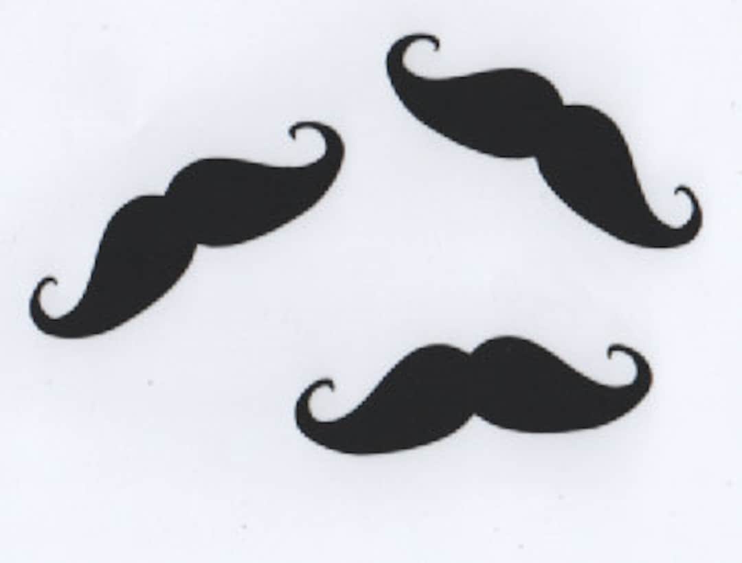 28 Mustache Paper Cut Outs, Cutouts, Paper Die Cuts - Etsy